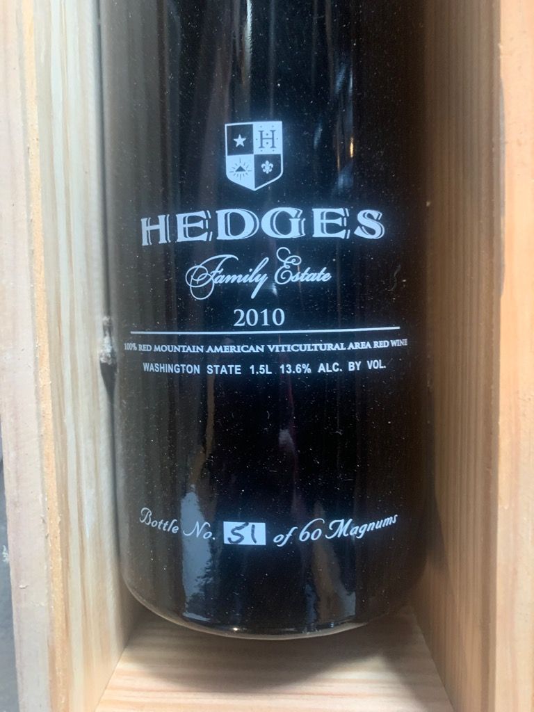 2010 Hedges Family Estate Cabernet Sauvignon Red Mountain Limited, USA ...