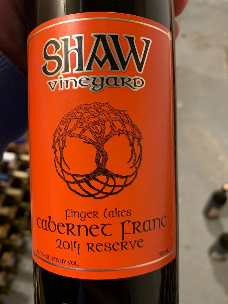 2014 Shaw Vineyard Cabernet Franc Reserve Finger Lakes, USA, New York ...
