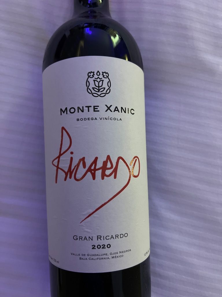 2018 Monte Xanic Cabernet Sauvignon Gran Ricardo, Mexico, Baja ...