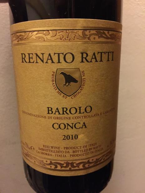 2010 Renato Ratti Barolo Conca, Italy, Piedmont, Langhe, Barolo ...