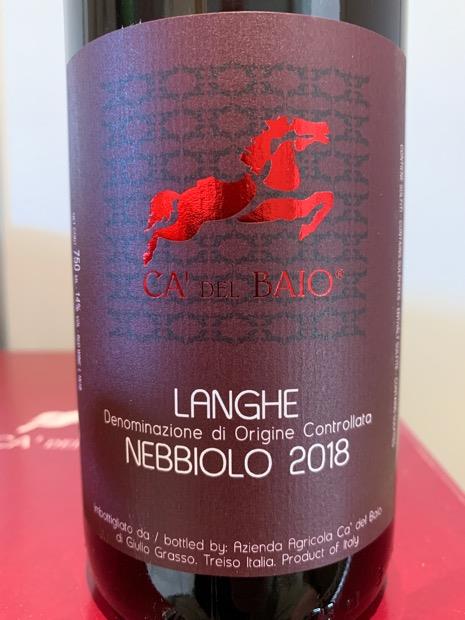 2018 Ca' del Baio Langhe Nebbiolo, Italy, Piedmont, Langhe, Langhe DOC - CellarTracker