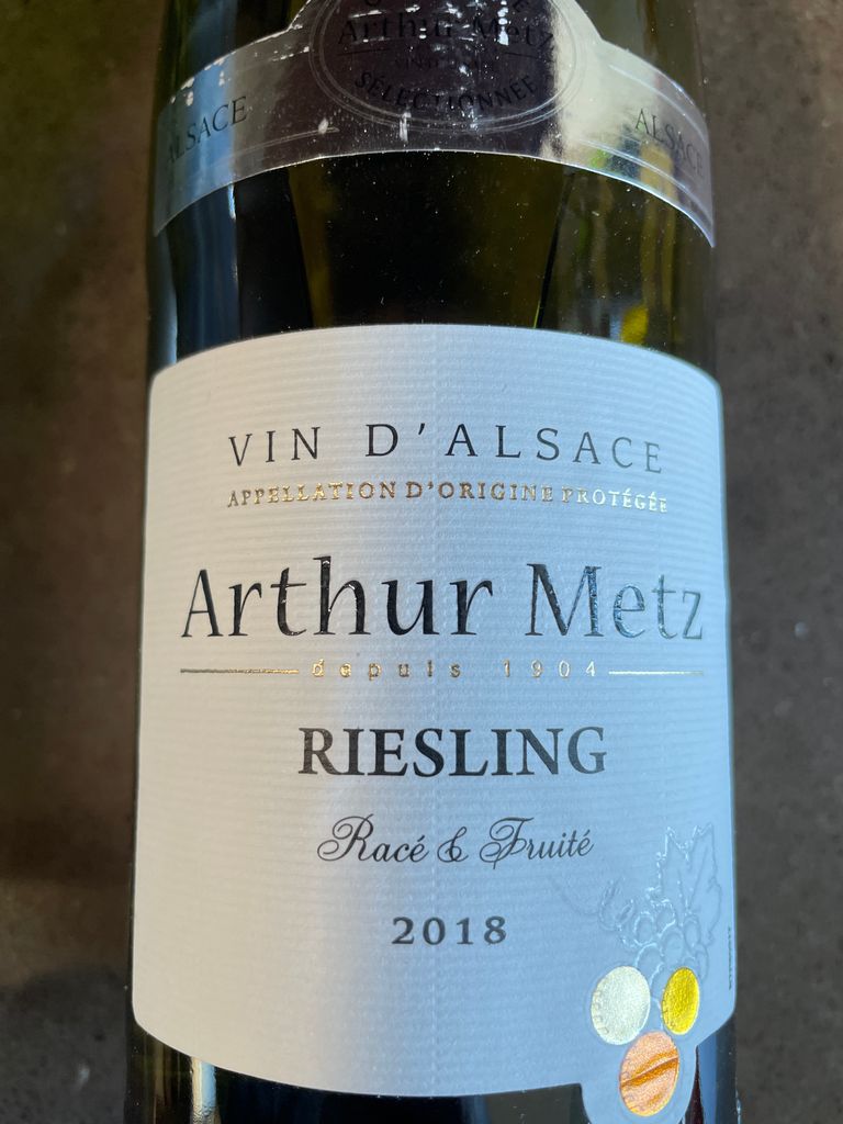 2018 Arthur Metz Riesling, France, Alsace - CellarTracker