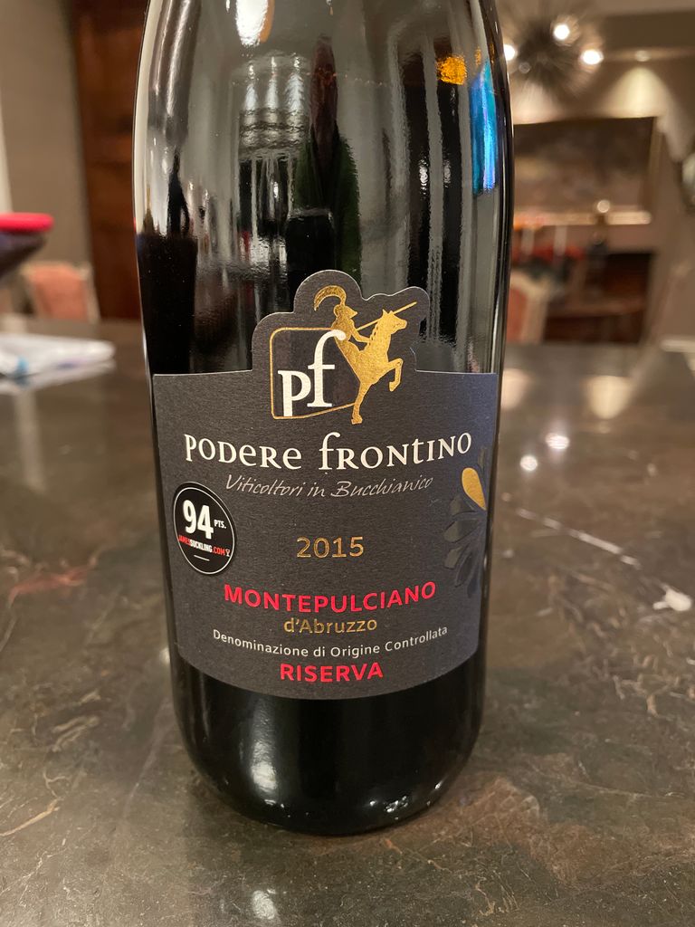 2015 Giuseppe Campagnola Montepulciano d'Abruzzo Podere Frontino Marano ...