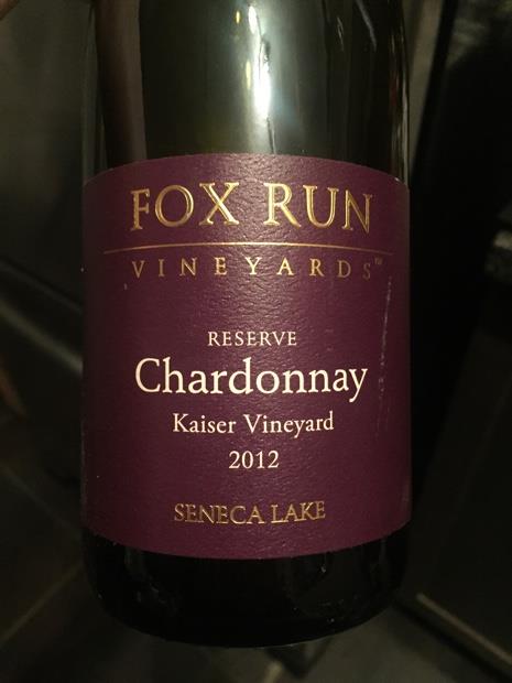 2011 Fox Run Vineyards Chardonnay Reserve, USA, New York, Finger Lakes ...