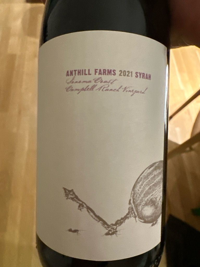 2022 Anthill Farms Syrah Campbell Ranch Vineyard, USA, California ...