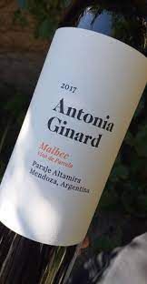 2017 Ginard Ballester Malbec Antonia Ginard Paraje Altamira, Argentina ...