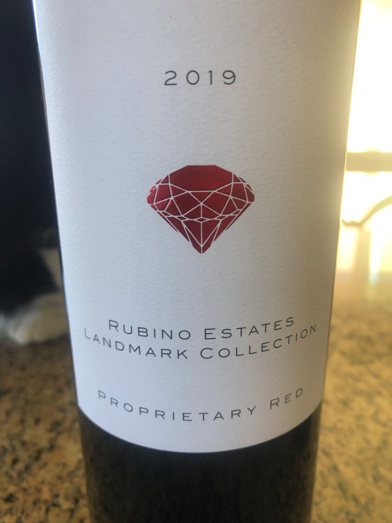 2019 Rubino Estates Winery Landmark Collection Proprietary Red, USA ...