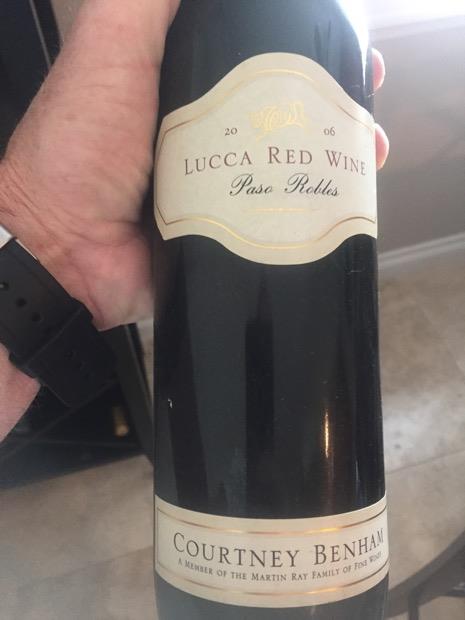 2006 Courtney Benham Lucca Red, USA, California, Central Coast, Paso ...