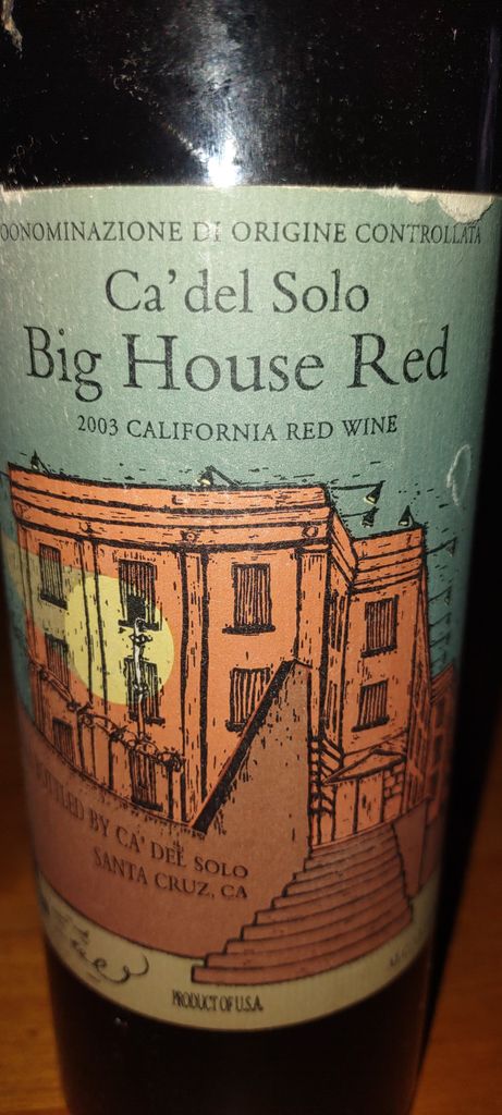 2003 Bonny Doon Vineyard Ca' del Solo Big House Red, USA, California - CellarTracker