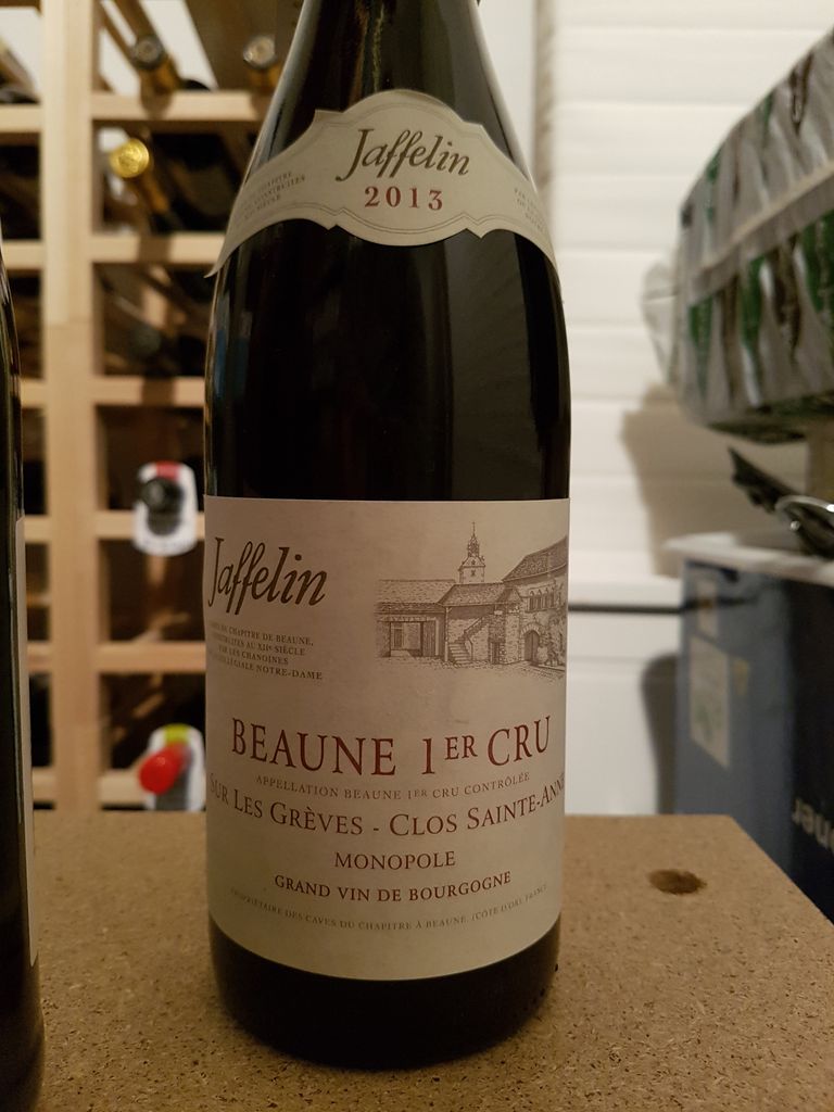 2018 Jaffelin Beaune 1er Cru Les Grèves - Clos Ste Anne des Teurons ...