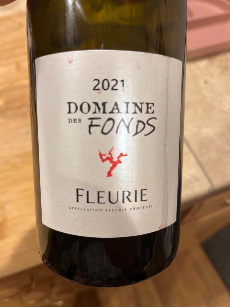 2020 Domaine des Fonds Fleurie La Madone, France, Burgundy, Beaujolais ...
