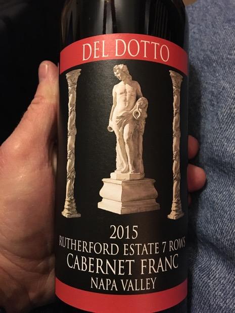 2015 Del Dotto Cabernet Franc Seven Rows, USA, California, Napa Valley ...