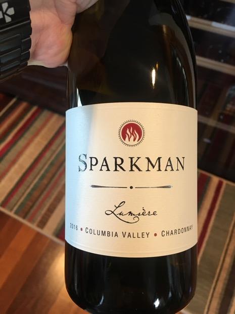 2016 Sparkman Cellars Chardonnay Lumière, USA, Washington, Columbia ...