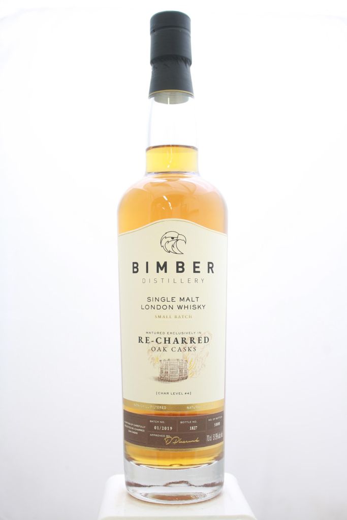 2016 Bimber Distillery Re-Charred Oak Casks Batch No.001 (bottled 9/ ...