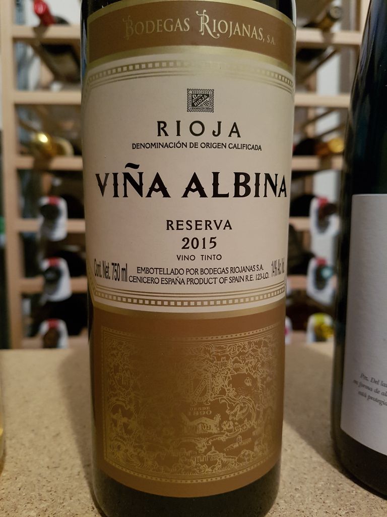 2015 Bodegas Riojanas Rioja Viña Albina Reserva, Spain, La Rioja, Rioja ...