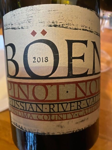 2018 Boen Wines Pinot Noir, USA, California, Sonoma County, Russian ...