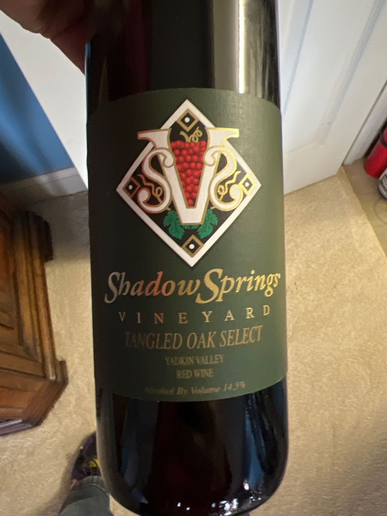 2019 Shadow Springs Tangled Oak Select, USA, North Carolina, Yadkin ...