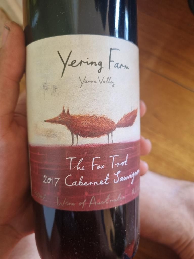 2017 Yering Farm Cabernet Sauvignon The Fox Trot, Australia, Victoria ...