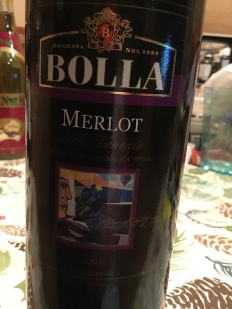 2005 Bolla Merlot Delle Venezie, Italy, Delle Venezie - CellarTracker