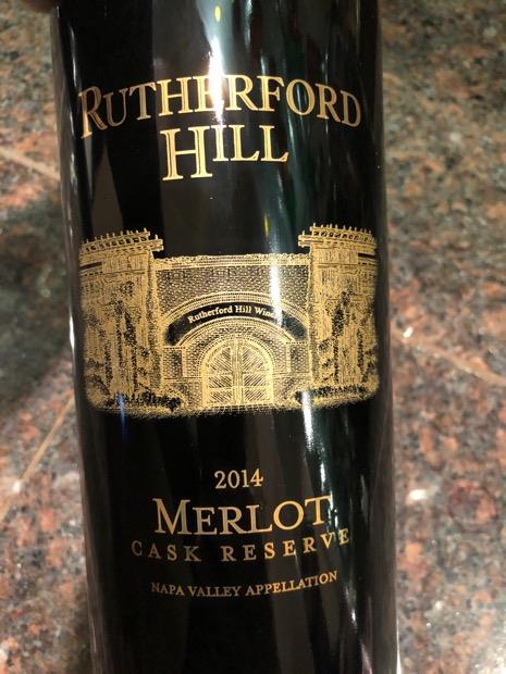 2014 Rutherford Hill Merlot Cask Reserve, USA, California, Napa Valley ...