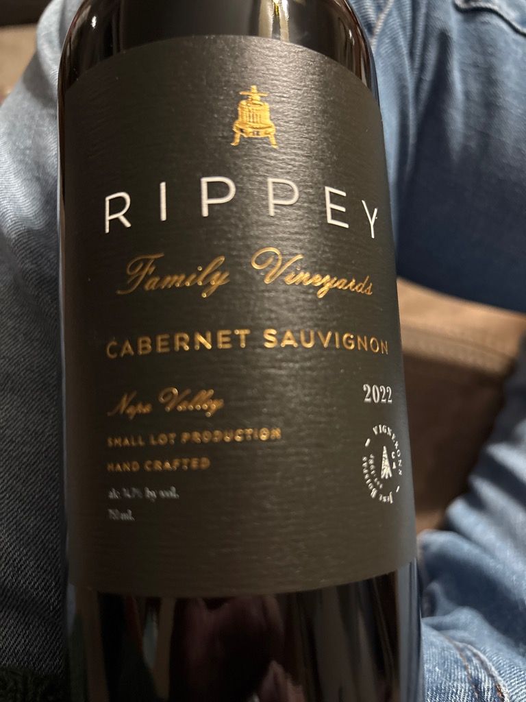 2022 Rippey Family Vineyards Cabernet Sauvignon, USA, California, Napa ...