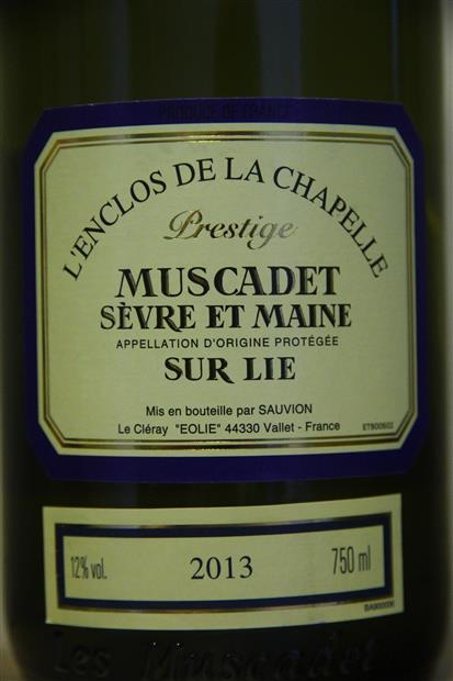 2008 Sauvion Muscadet de Sèvre-et-Maine sur lie Enclos de la Chapelle ...