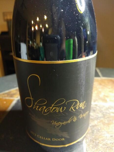 2012 Shadow Run Vineyards Syrah Cellar Door, USA, California, Central ...