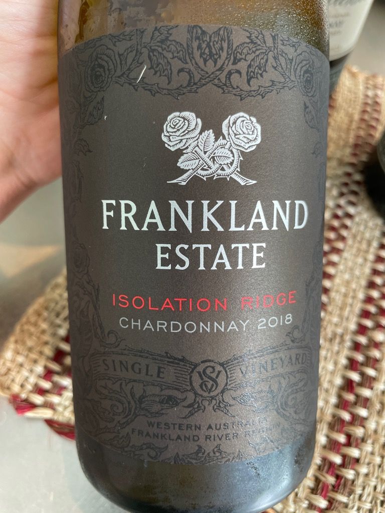 2022 Frankland Estate Chardonnay Isolation Ridge Vineyard, Australia ...