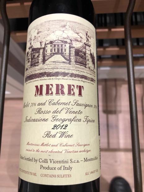 2012 Colli Vicentini Meret Veneto IGT, Italy, Veneto, Veneto IGT ...