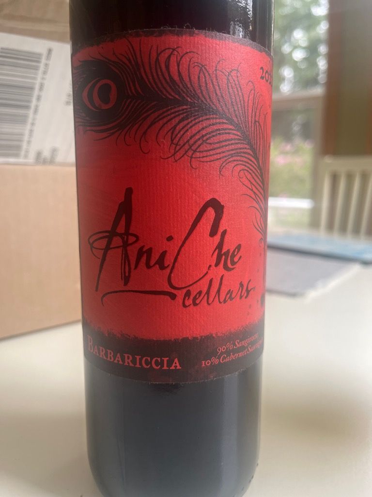 2022 AniChe Cellars Barbariccia, USA, Washington, Columbia Valley ...