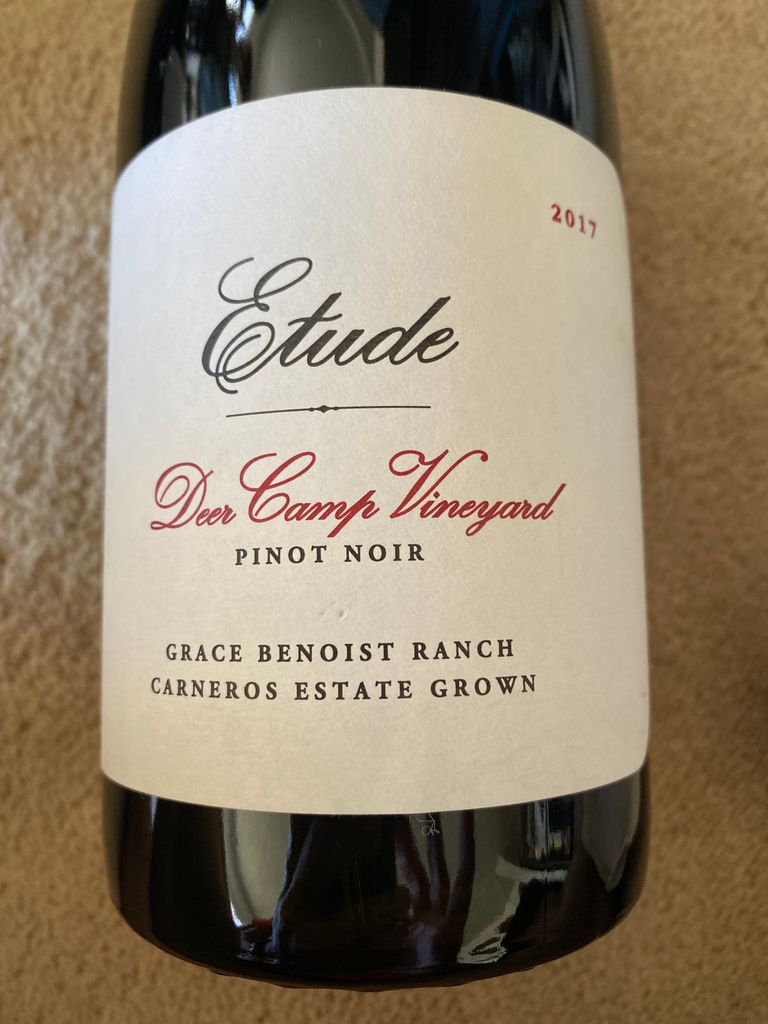 2017 Etude Pinot Noir Deer Camp, USA, California, Napa / Sonoma ...