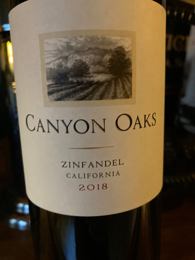 2021 Canyon Oaks Vineyards Zinfandel, USA, California - CellarTracker