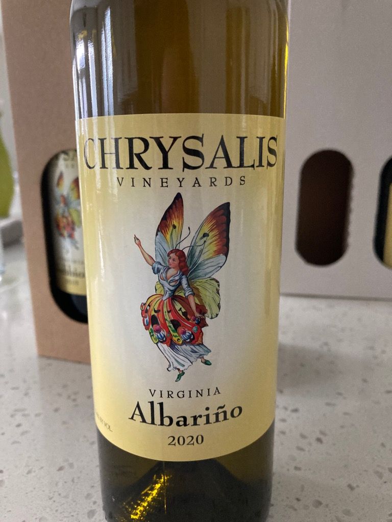 2021 Chrysalis Vineyards Albariño, USA, Virginia, Northern Virginia ...