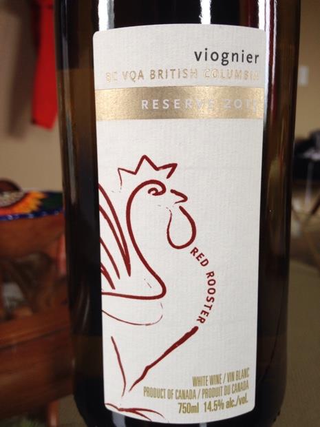 2015 Red Rooster Winery Viognier Reserve, Canada, British Columbia ...