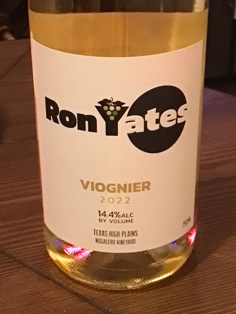 2022 Ron Yates Viognier Nogalero Vineyard, USA, Texas - CellarTracker