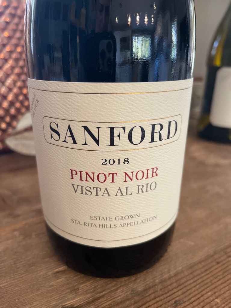 2018 Sanford Pinot Noir Vista al Rio, USA, California, Central Coast ...