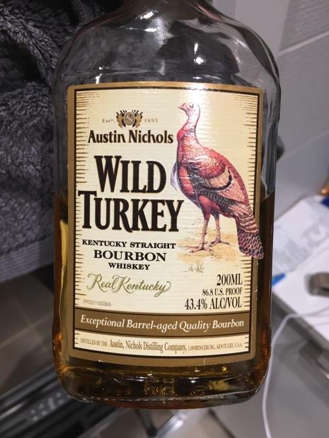 NV Wild Turkey 80 Proof Kentucky Straight Bourbon Whiskey, 40%, USA ...