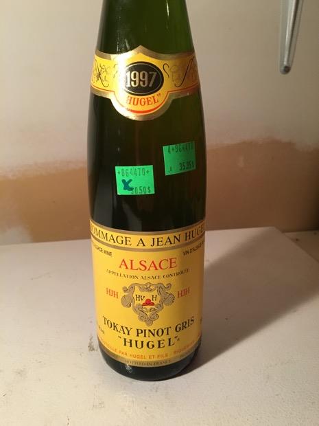 1997 Hugel Tokay Pinot Gris Hommage a Jean Hugel, France, Alsace ...