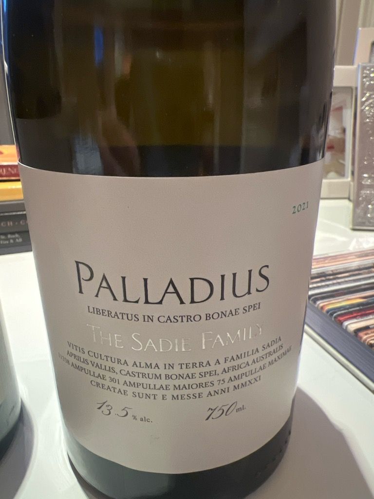 2021 Sadie Family Palladius, South Africa, Coastal Region, Swartland ...