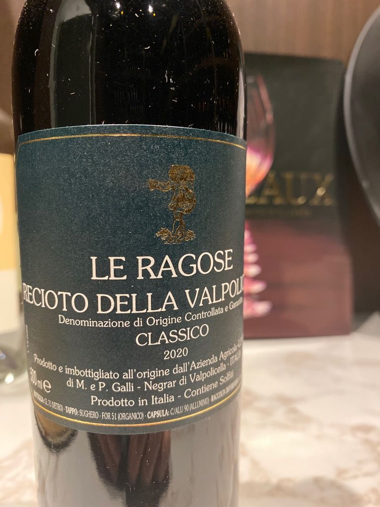 2018 Le Ragose Recioto della Valpolicella Classico, Italy, Veneto ...