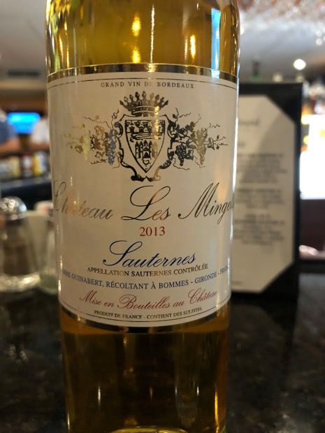 2013 Château Les Mingets, France, Bordeaux, Sauternais, Sauternes - CellarTracker