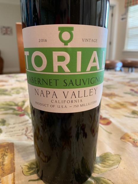 2016 Torial Cabernet Sauvignon, USA, California, Napa Valley ...