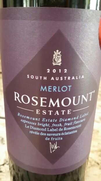 2012 Rosemount Estate Merlot, Australia, South Eastern - CellarTracker
