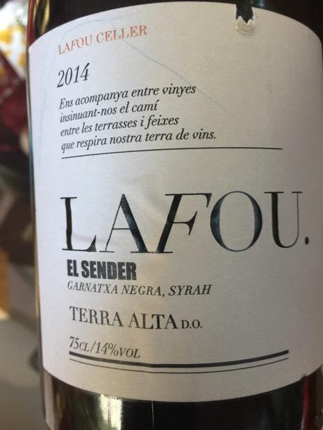 2014 Lafou Celler Terra Alta El Sender, Spain, Catalunya, Tarragona ...