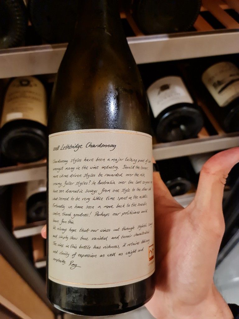 2018 Lethbridge Wines Chardonnay, Australia, Victoria, Port Phillip ...