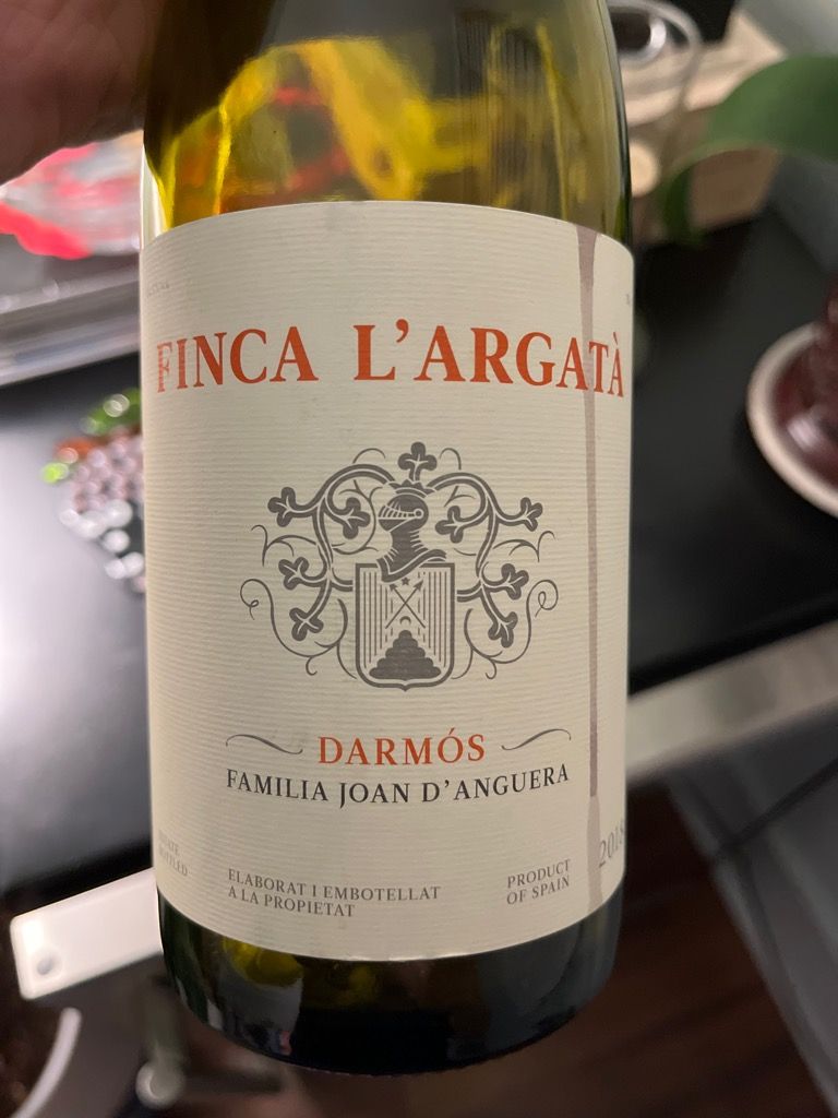 2017 Joan D'Anguera Montsant Vi de Darmós Finca L'Argata, Spain ...