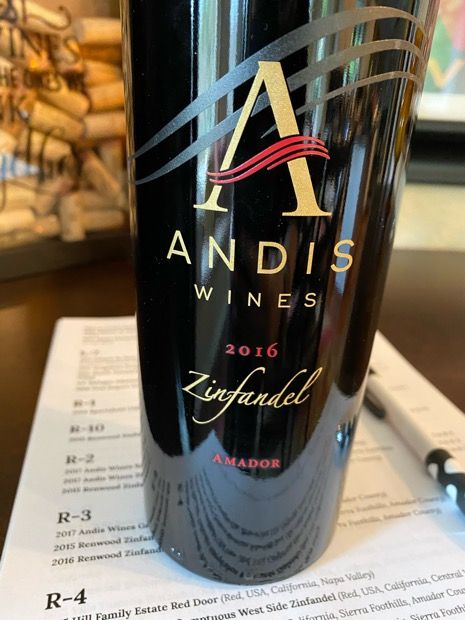 2016 Andis Wines Zinfandel, USA, California, Sierra Foothills, Amador ...