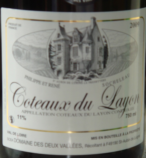 2009 Domaine des Deux Vallées Coteaux du Layon, France, Loire Valley ...