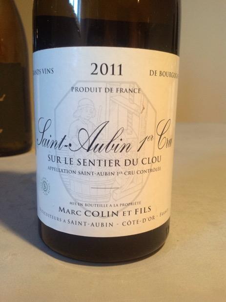 2012 Marc Colin et Fils Saint-Aubin 1er Cru Sur le Sentier du Clou ...