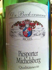 2008 Dr. Beckermann Piesporter Michelsberg Riesling, Germany, Mosel ...